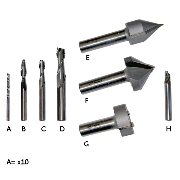 MAX ATC 8pc Bit Kit | ShopBot Tools | CNC Bits – ShopBot Store