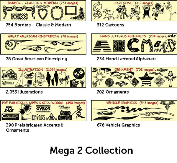 Vector Art Mega Collection 2 | ShopBot Tools | CNC Assets – ShopBot Store